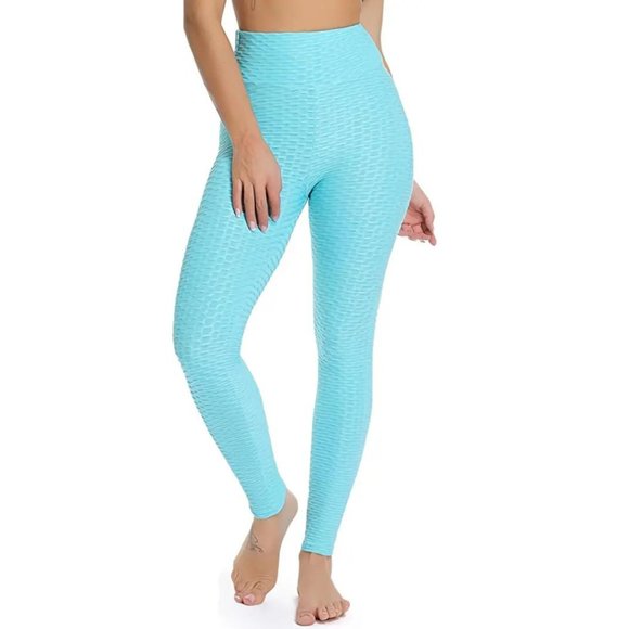 Pants And Jumpsuits Viral Tik Tok Leggings Honeycomb Pattern Scrunch